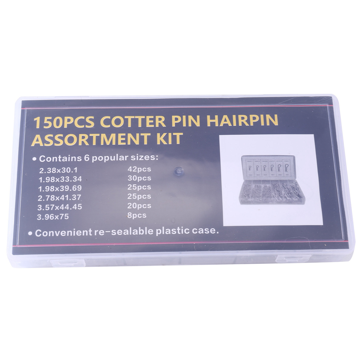 ckepdyeh 150PC Set Fastener R Type Cotter Pin Pin R Type Cotter Pin ...