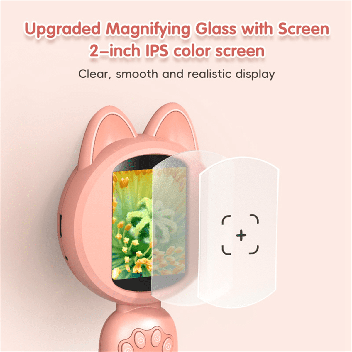 ckepdyeh 2 Inch Children Microscope Pocket Microscope Portable Electric ...