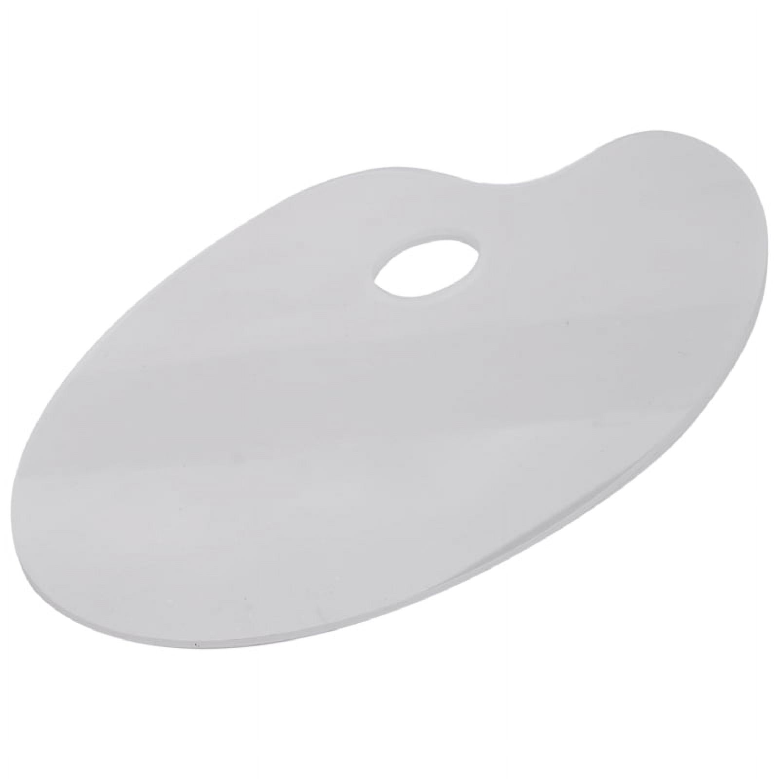 ckepdyeh 2 Pack Clear Acrylic Paint Palette 10 x 6 Inches Art Palette ...