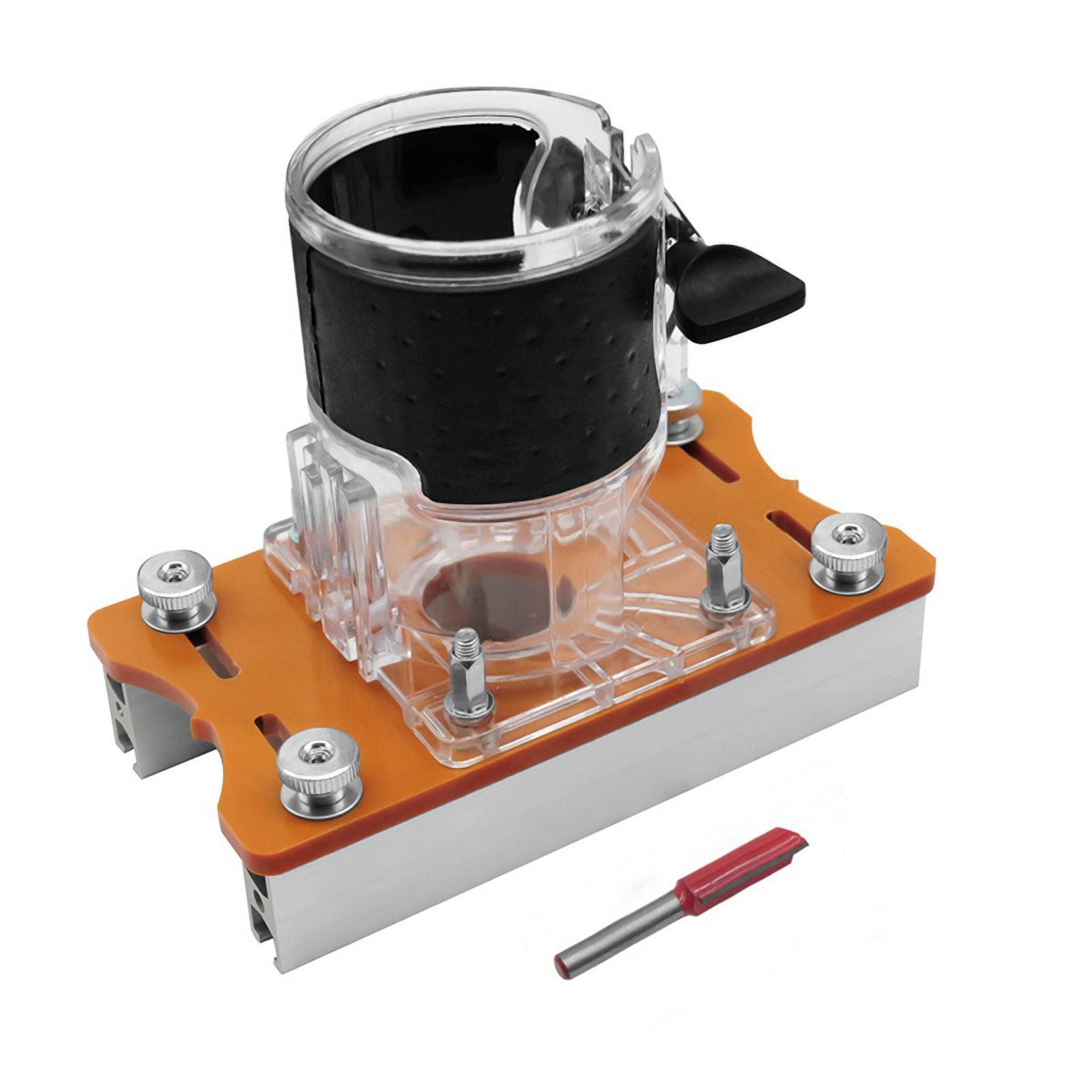 ckepdyeh 2 in 1 Fastener Slotting Bracket, Woodworking Router Base,Trimmer Base, Grooving for ...