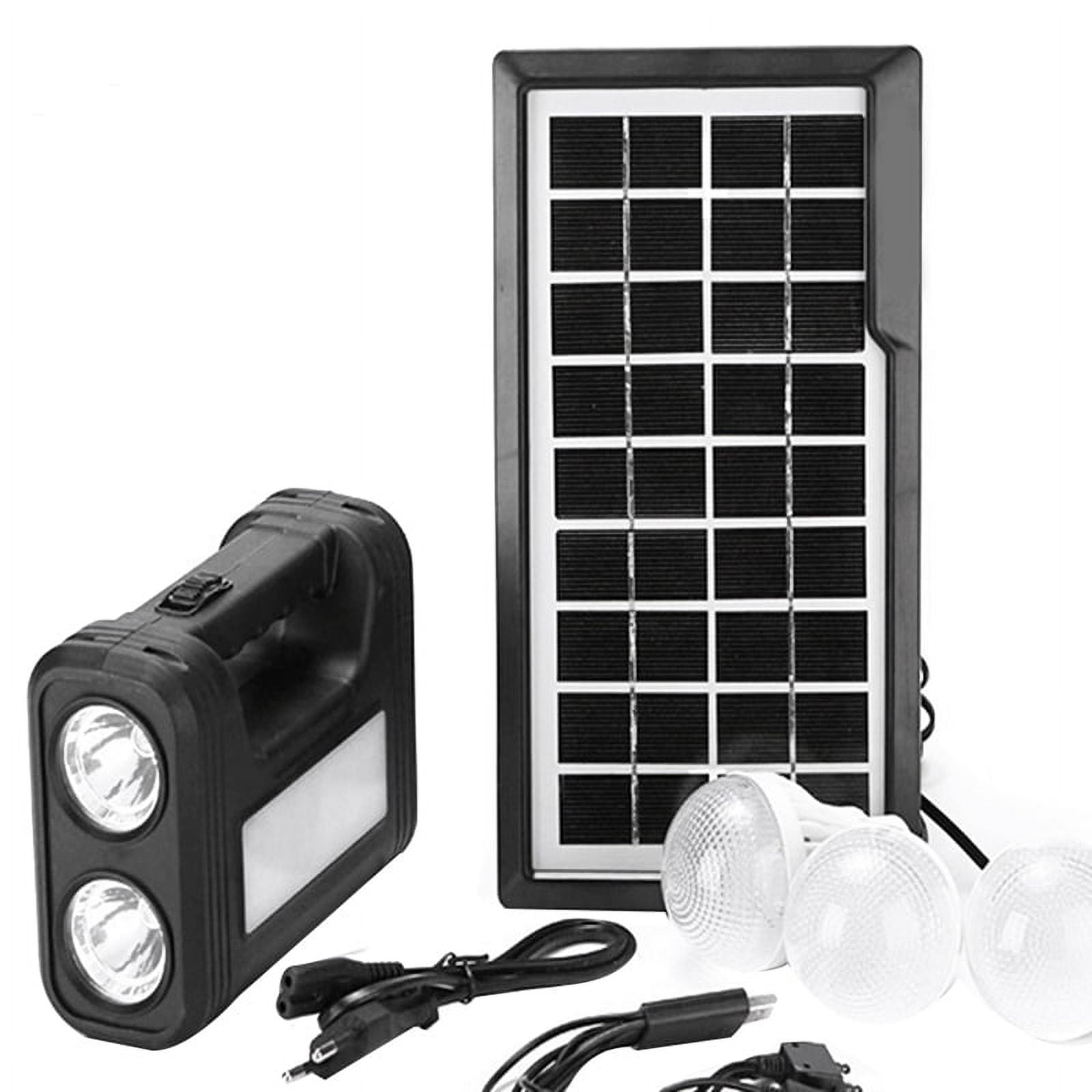 ckepdyeh 3.5W Solar Panel Light 3 Bulb Set Flashlight Energy Saving ...