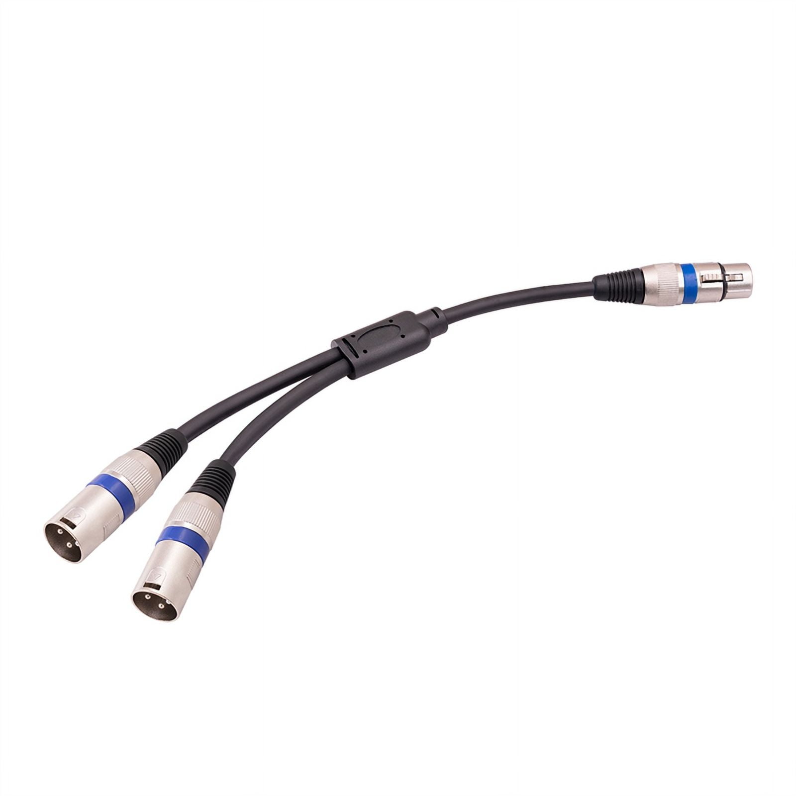 ckepdyeh 3 Pin XLR Female to Dual XLR Male Y Splitter Cable, XLR ...