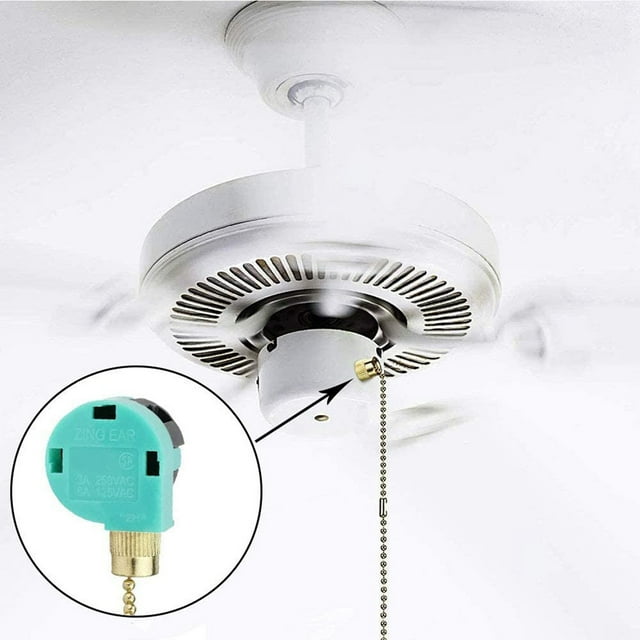 ckepdyeh 3Pcs ZE-268S6 Ceiling Fan Switch 3 Speed 4 Wire for Ceiling ...