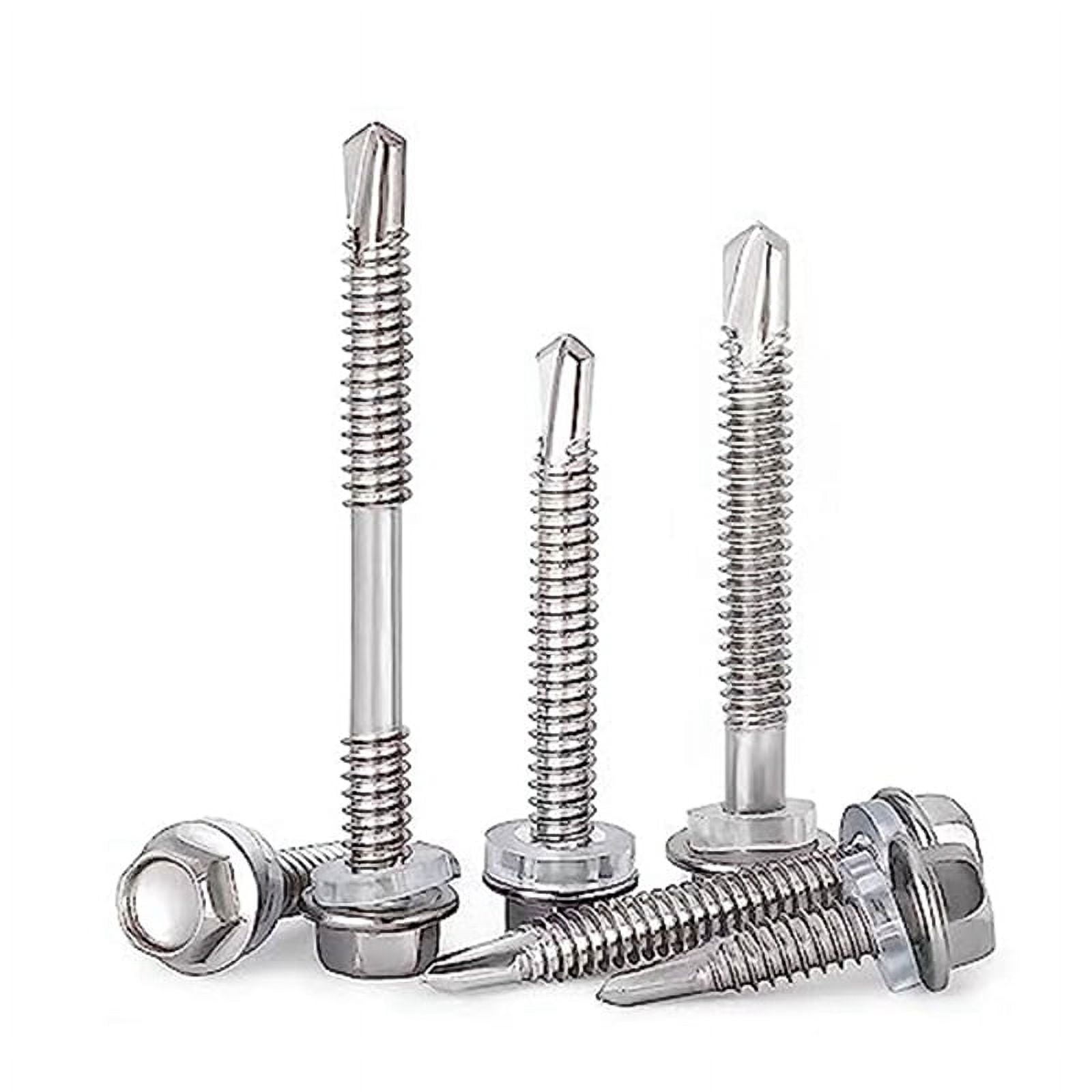 ckepdyeh 40PCS 14 x 1-1/2 Inch to 2-7/8 Inch Self Drilling Screws for ...