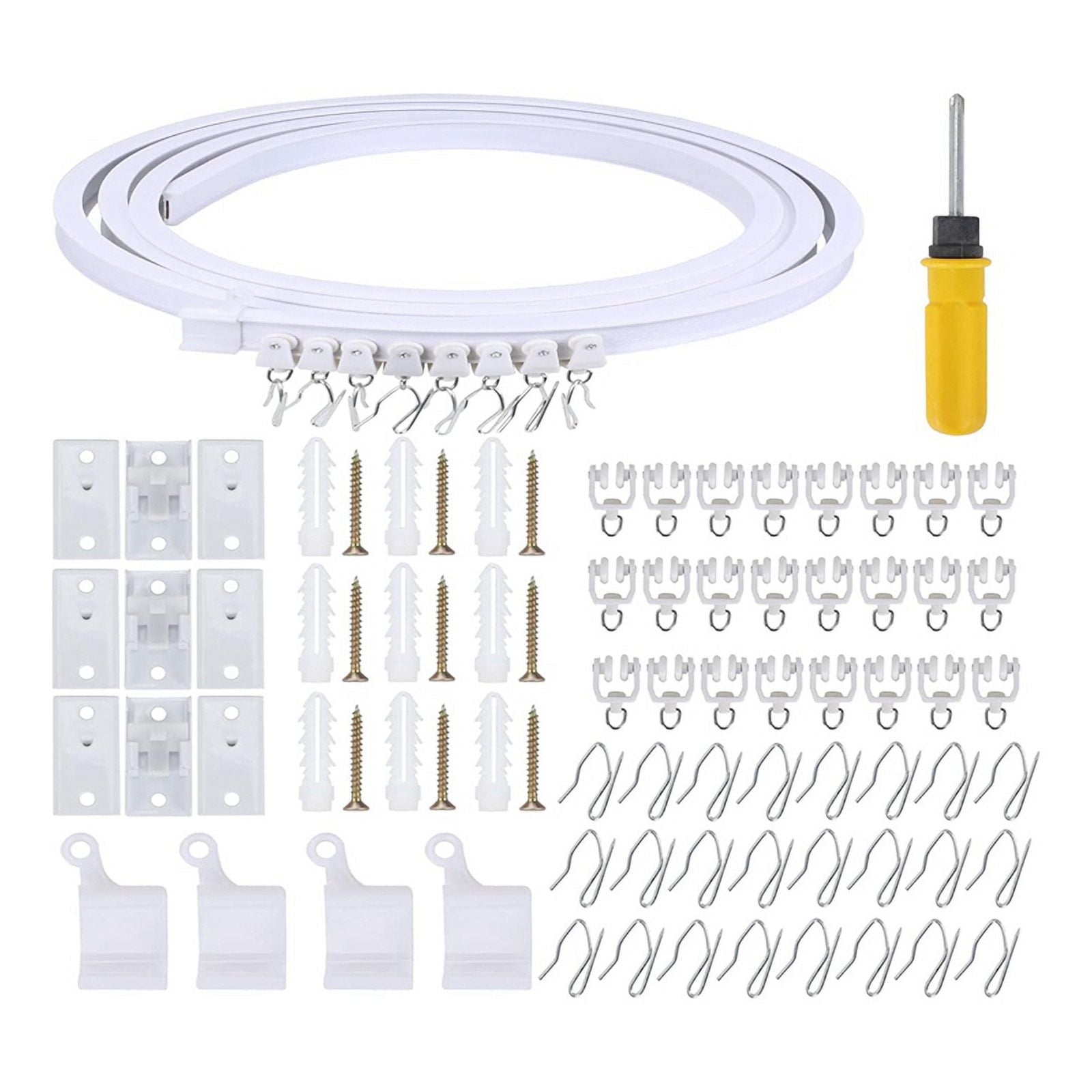 5 Metre Bendable Ceiling Curtain Rail, Flexible Ceiling Curtain Rail ...