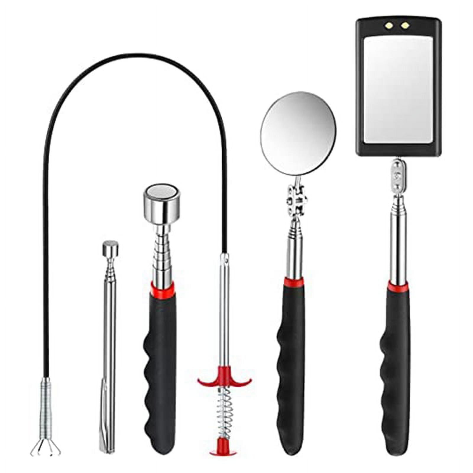 Ckepdyeh 5pcs Telescoping Magnet Pick Up Tool Set Extendable Claw Tool