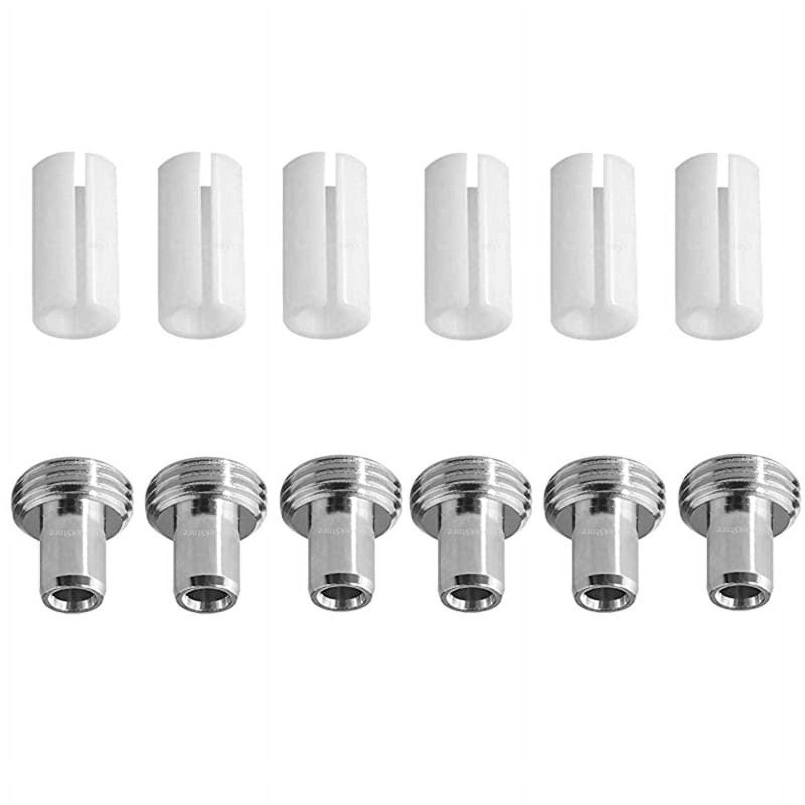 ckepdyeh 6Pcs Ceramic Tube Sleeves and 6Pcs Metal Connector Adapters ...