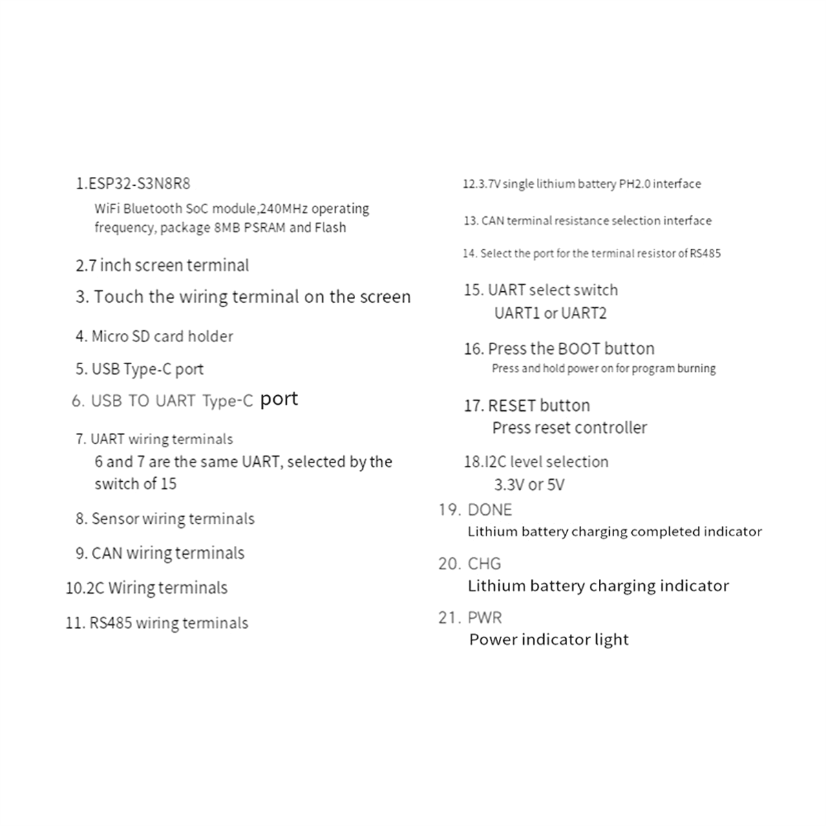 ckepdyeh 7 Inch Capacitive Touch Screen ESP32 S3 with Board LVGL ...