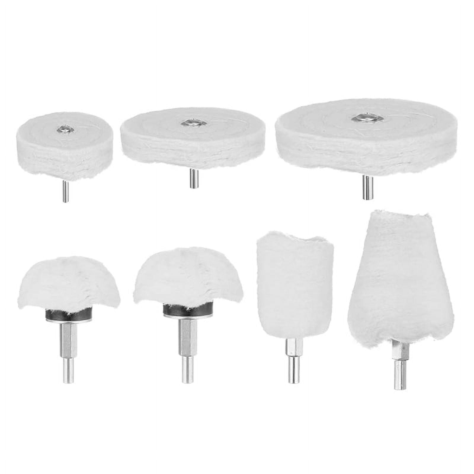 ckepdyeh 7 Pack Polishing Wheel Set for Drill, Buffing Wheel Kit for ...