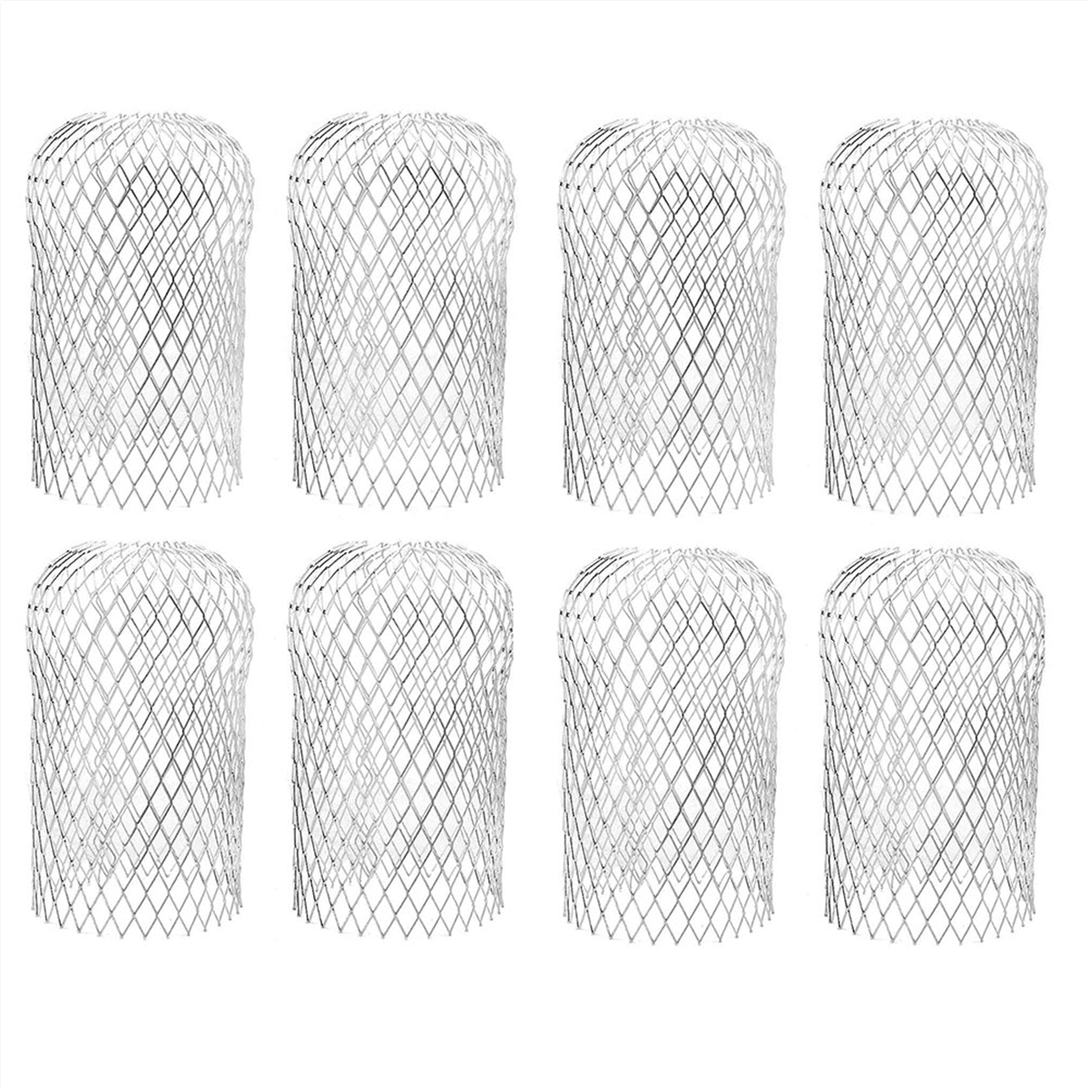 ckepdyeh 8 Pcs Gutter Guards - Aluminum Gutter Downspout Guard ...