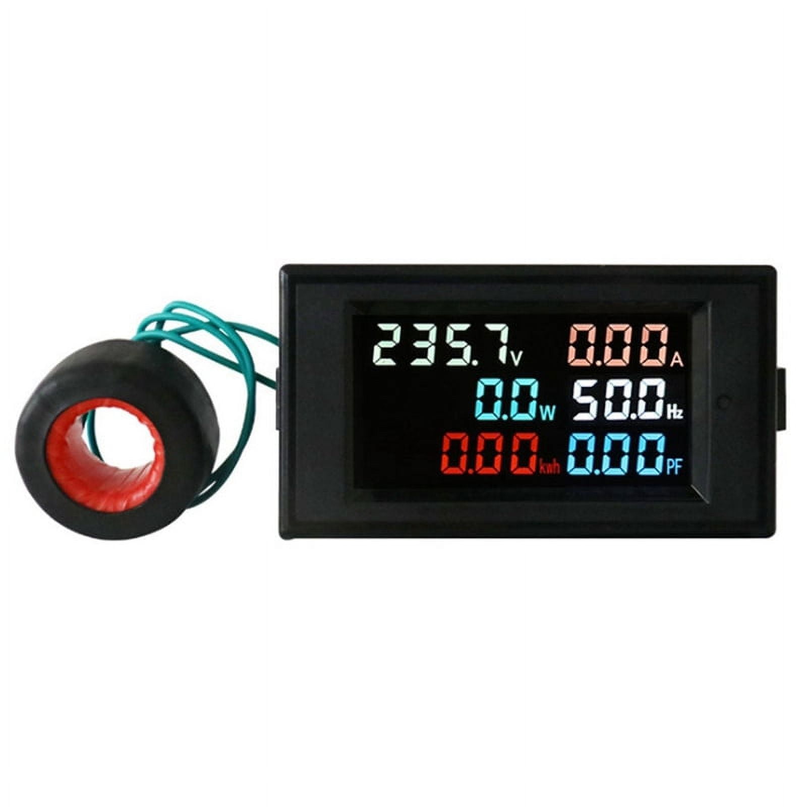 ckepdyeh AC200-450V 100A LCD Digital Panel Wattmeter Energy Power Meter Voltage Voltmeter ...