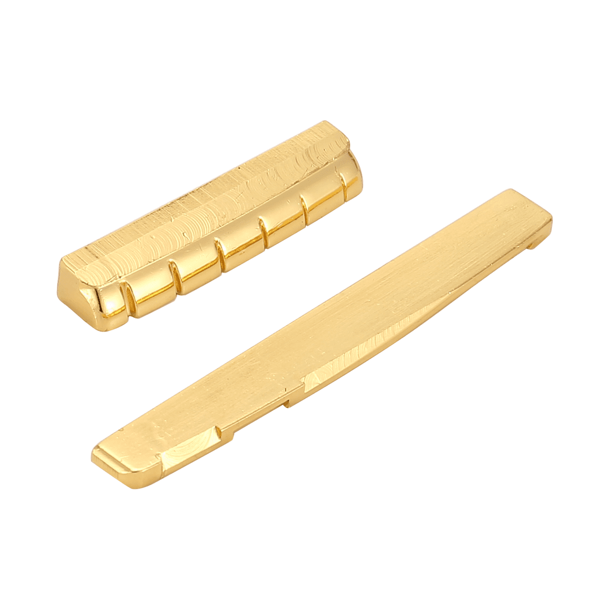 ckepdyeh Brass 6 String Acoustic Guitar Bridge Nut and Saddle Bridge ...