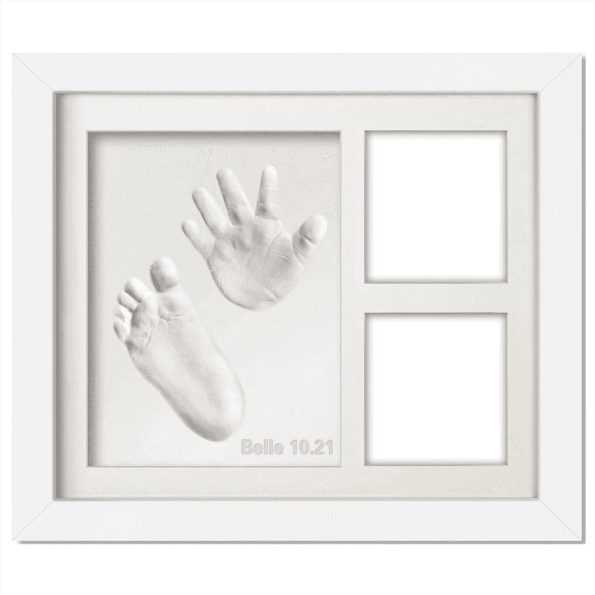 ckepdyeh Cute Baby Hand and Footprints Kit, Newborn Handprint Footprints Keepsake Frame, Pet ...