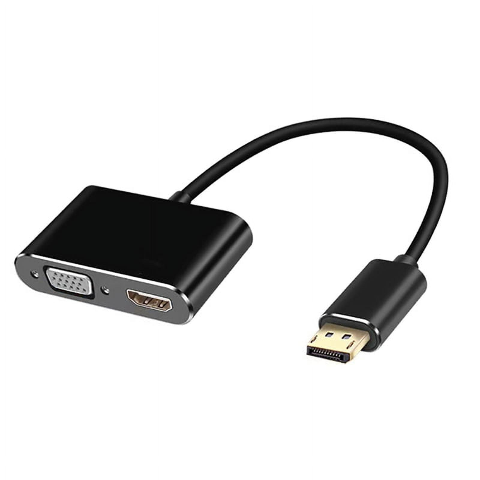 ckepdyeh DisplayPort to VGA+HDTV Converter Computer Monitor Adapter ...