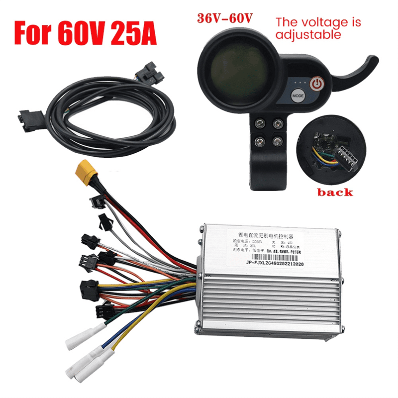 ckepdyeh For JP 60V 25A Controller Brushless Motor+36-60V Dashboard ...
