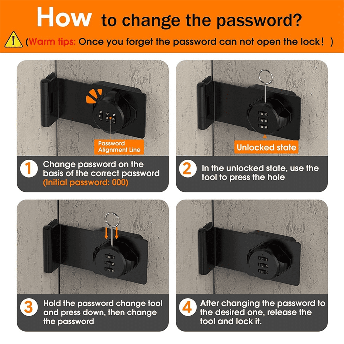 ckepdyeh Keyless Cabinet Combination Latch,Cabinet Password Locks for ...