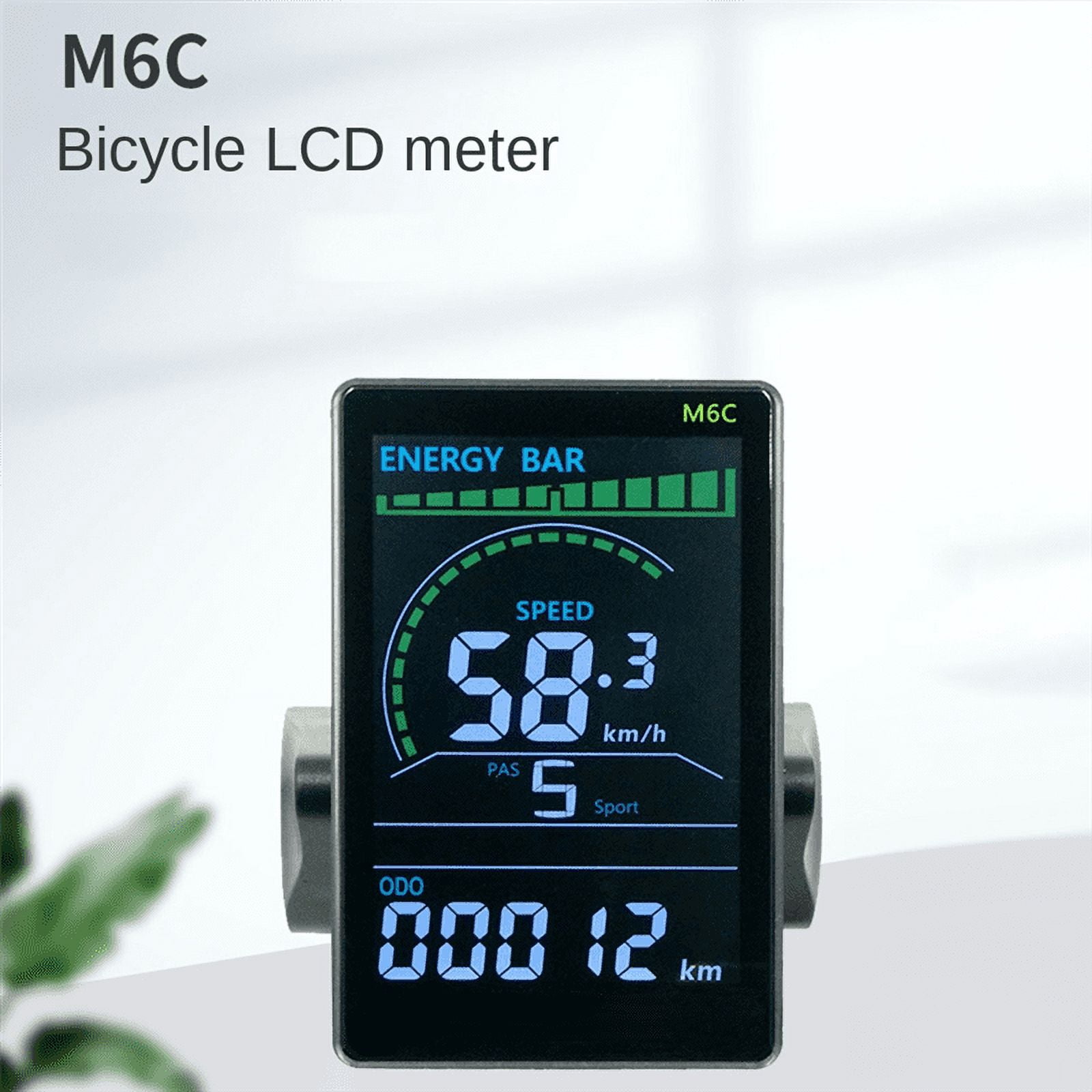 ckepdyeh M6C Electric Bike LCD Display Meter 24V 36V 48V 60V E Scooter ...