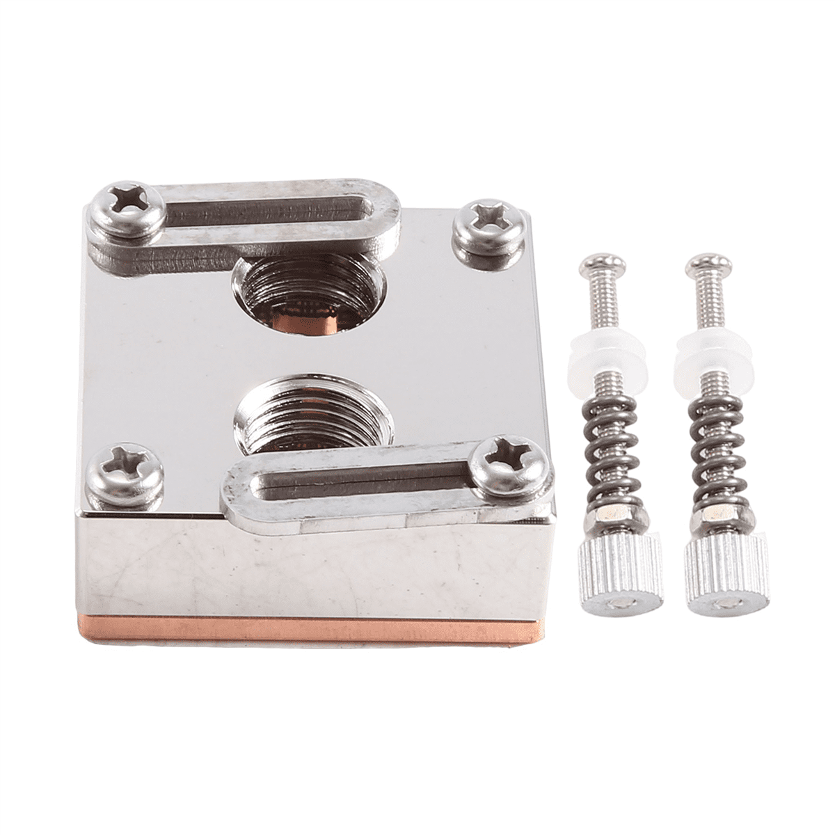 ckepdyeh Metal Front Hole CPU Water Cooling Block Cooler South Bridge ...