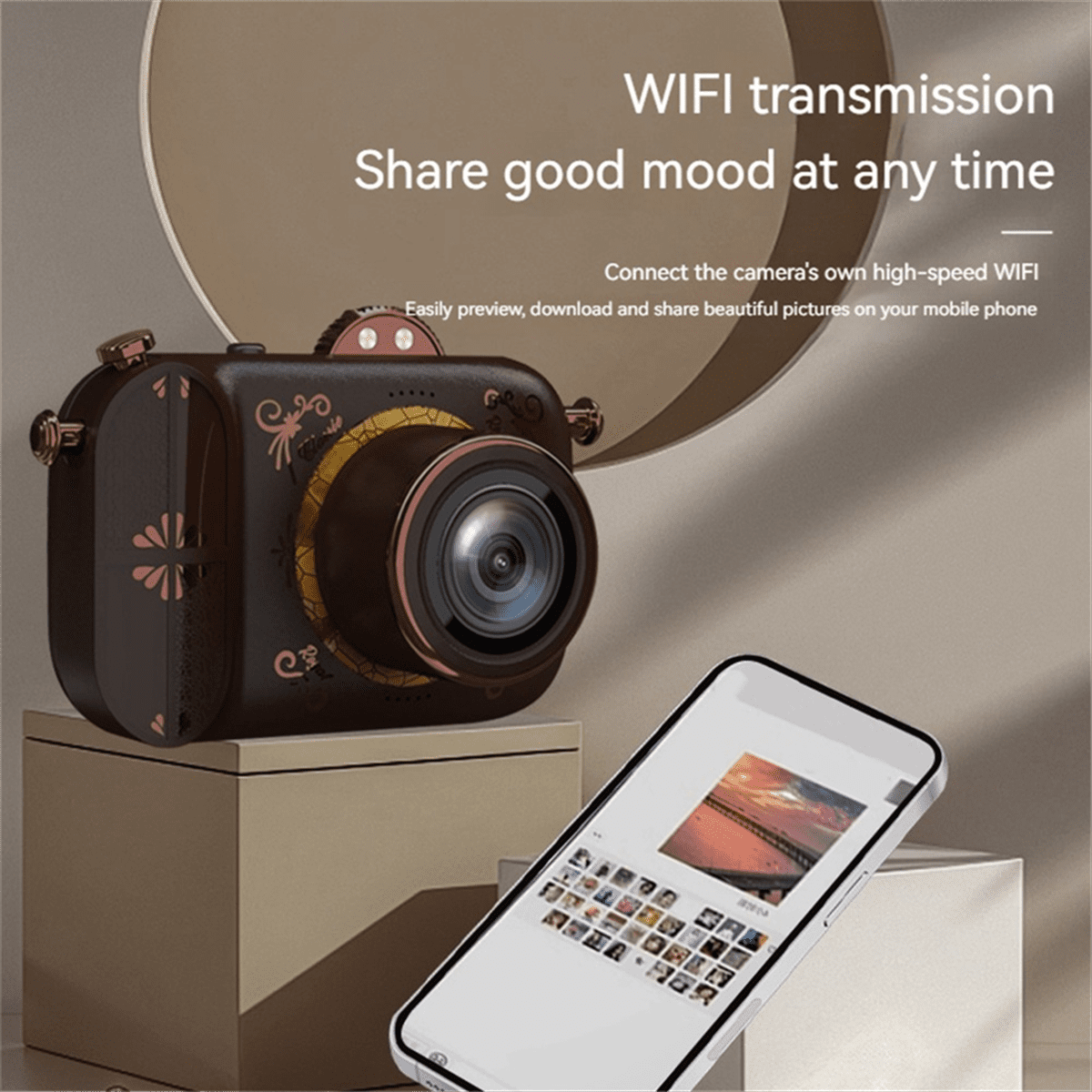 ckepdyeh NVC400 5K HD Digital WIFI SLR Camcorder Camera 96MP Vintage ...