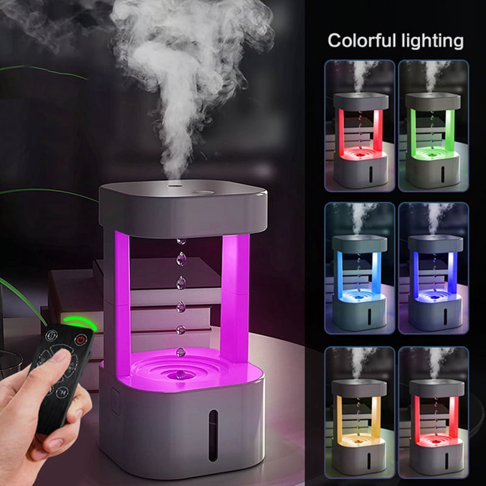 ckepdyeh Portable Water Drop USB Humidifier Diffuser 580ML AntiGravity ...