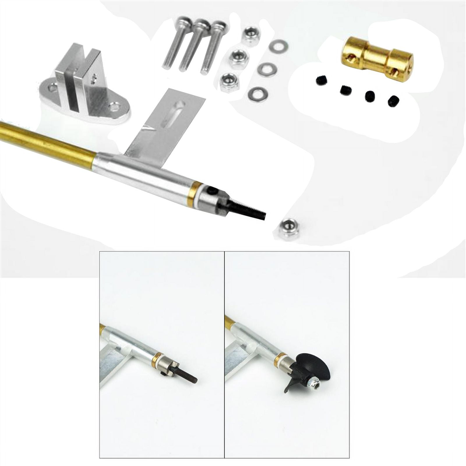 ckepdyeh RC Speed Boat Wooden Sponson Outrigger Shrimp Speed Boat Model ...