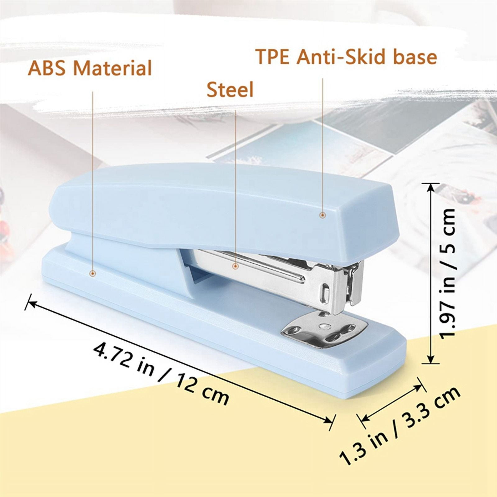 ckepdyeh Stapler, Office Stapler, Stapler for Desk Portable Staplers ...