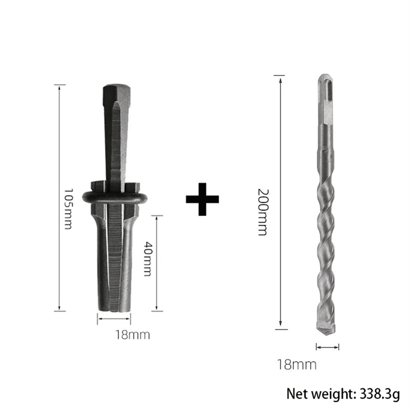 ckepdyeh Stone Splitter Hand Tool Kit Stone Splitter with Drill Bit ...