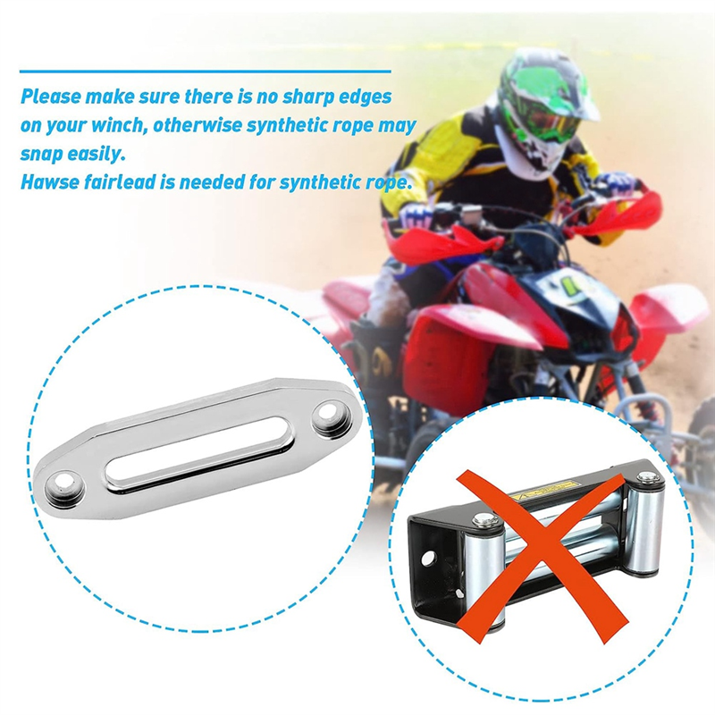 ckepdyeh Synthetic Winch Rope Winch Line Cable Rope 1/4 Inch X 50 Feet ...