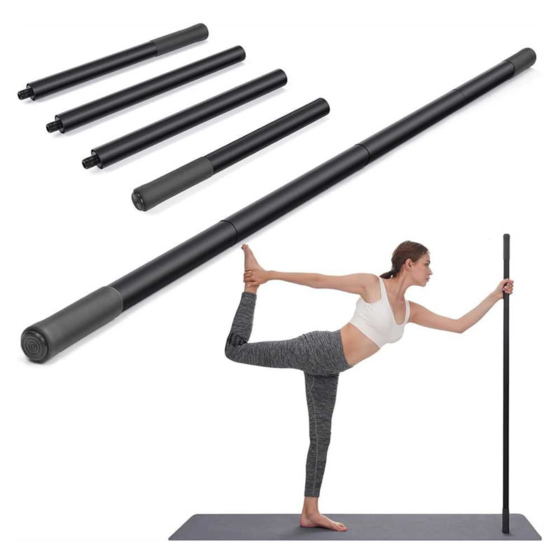 ckepdyeh Yoga Stick 5 Ft Sturdy Steel Adjustable Stretching Stick for ...