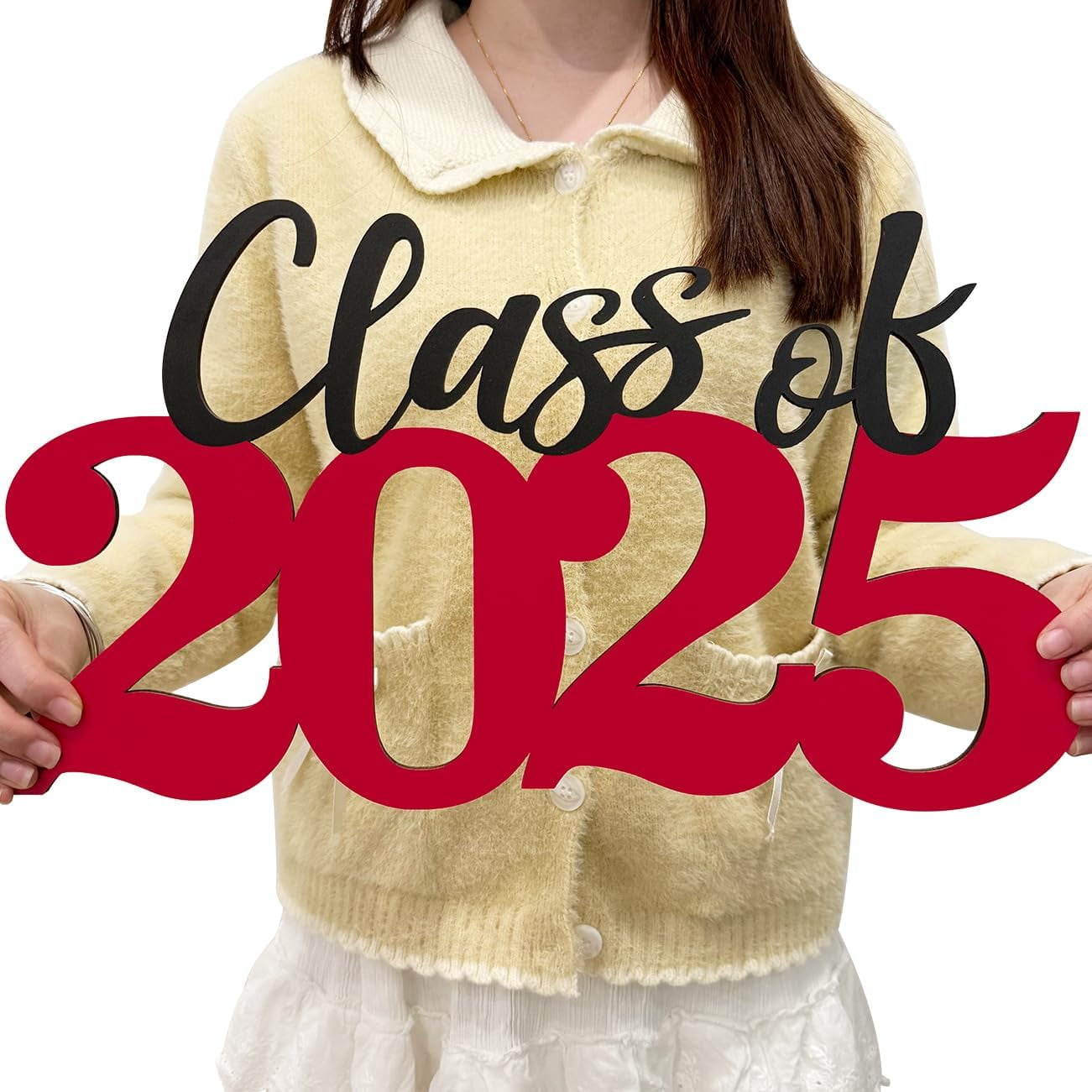 class of 2025 wooden sign graduation decorations red 2025 graduation ...