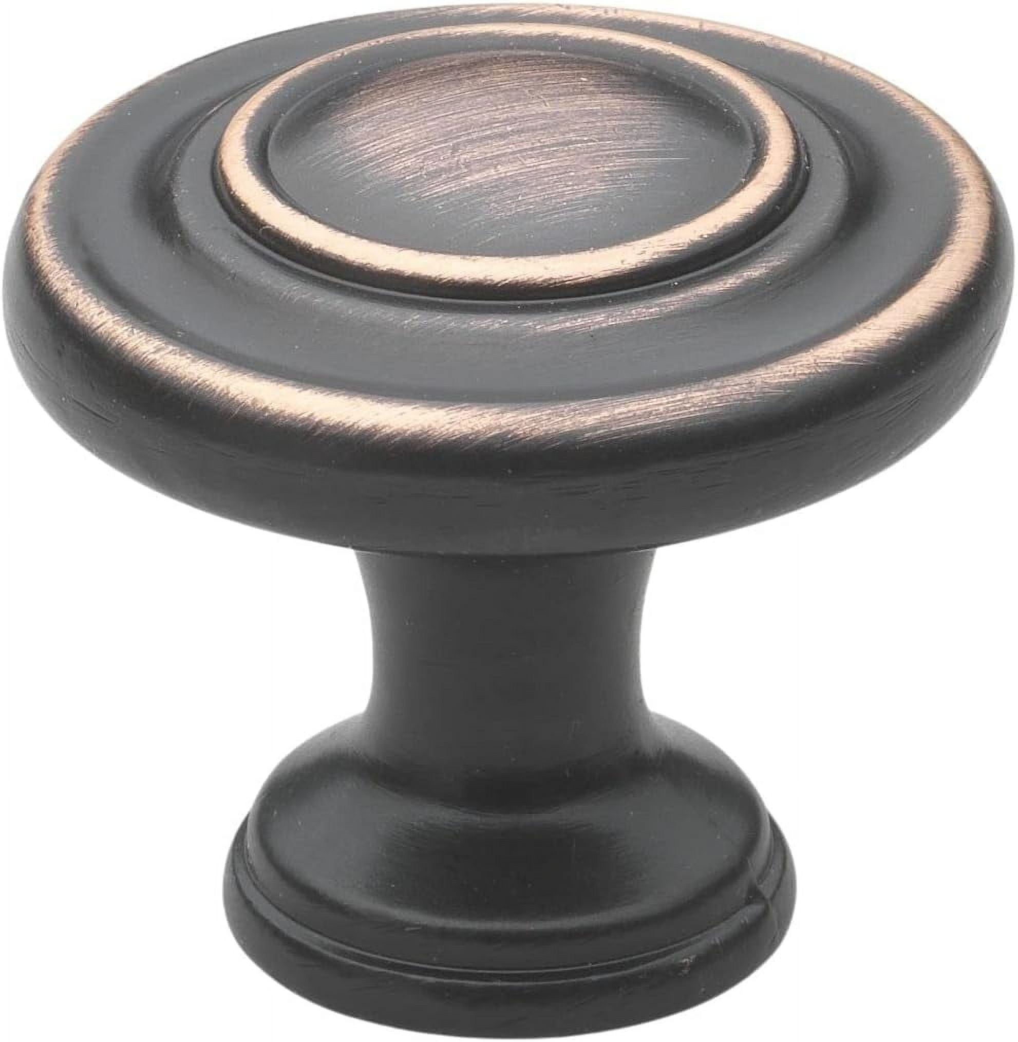 Classic Round Ring Cabinet Knobs, 10 Pack, 1.25", Oil Rubbed Bronze ...