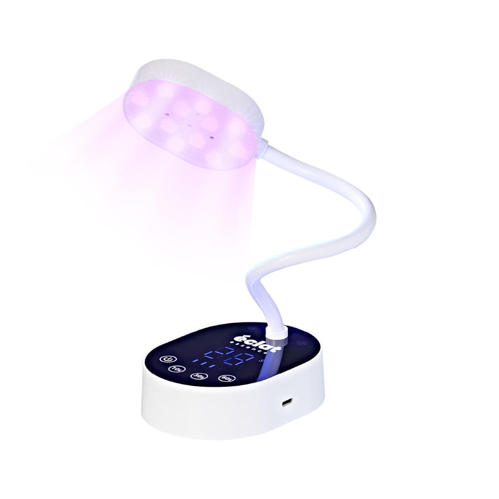 Éclat Flash Cure Lamp for Gel Nail Polish 36W Rechargeable LED Mini UV ...