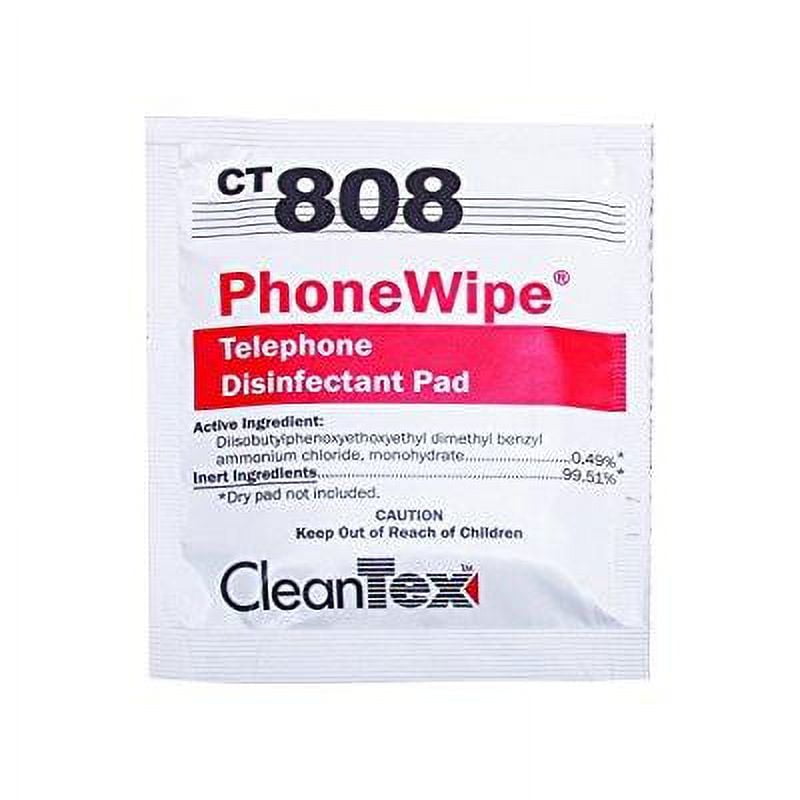 cleantex phonewipe disinfectant wipes, box of 72 pads (ct808) - Walmart.com