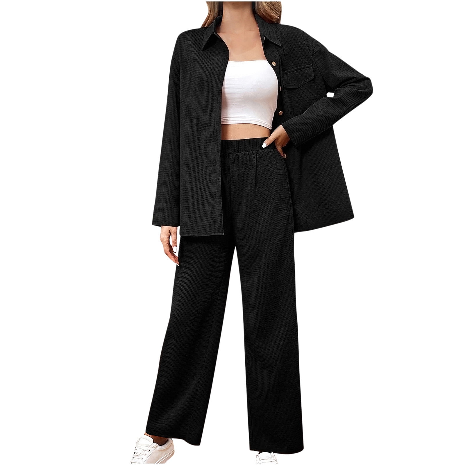 clear 50% off Usmixi Deals Womens Blazer Sets Suit Coat Sets for Women ...