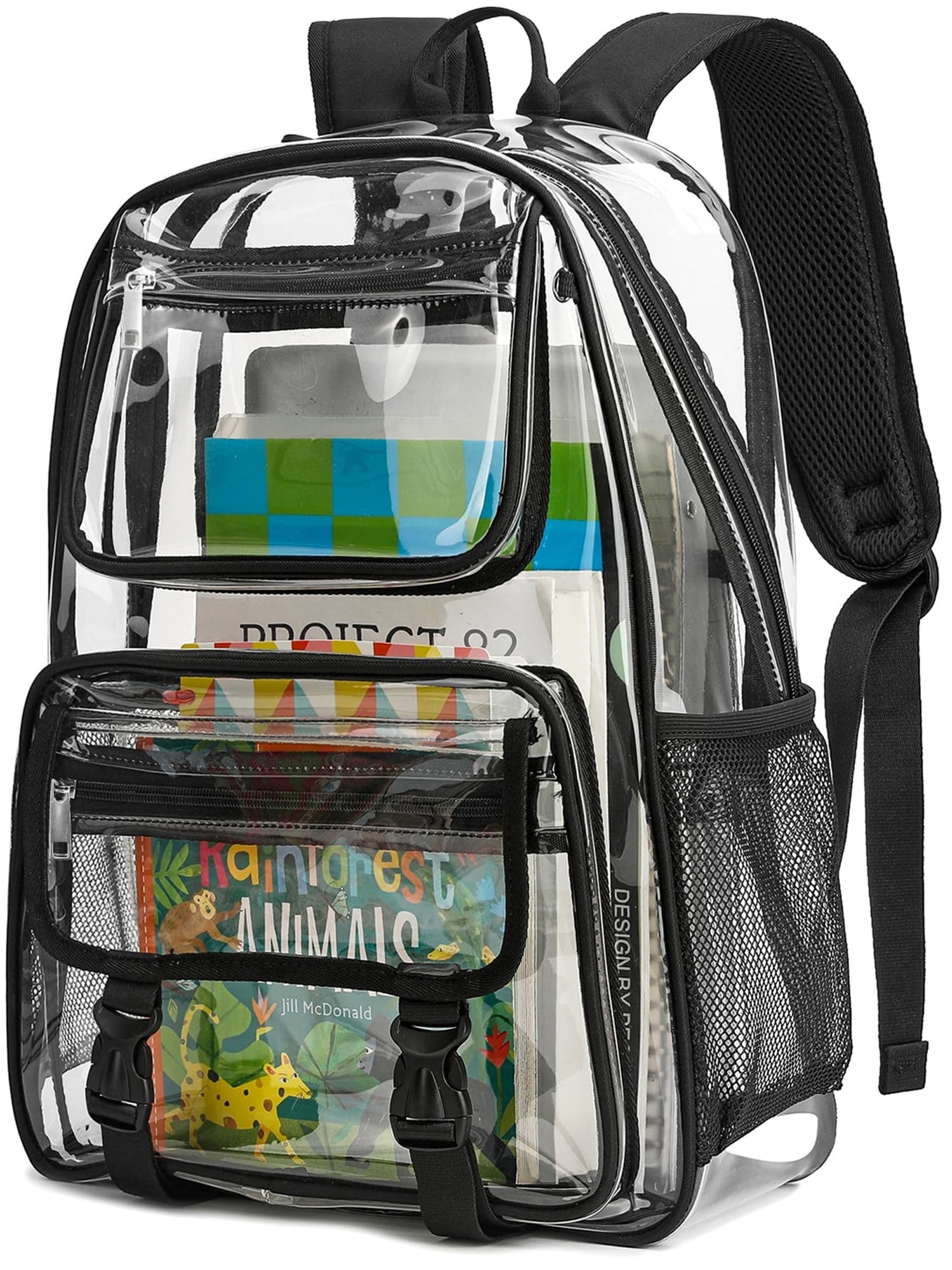 clear backpack heavy duty large capacity pvc transparent waterproof bag ...