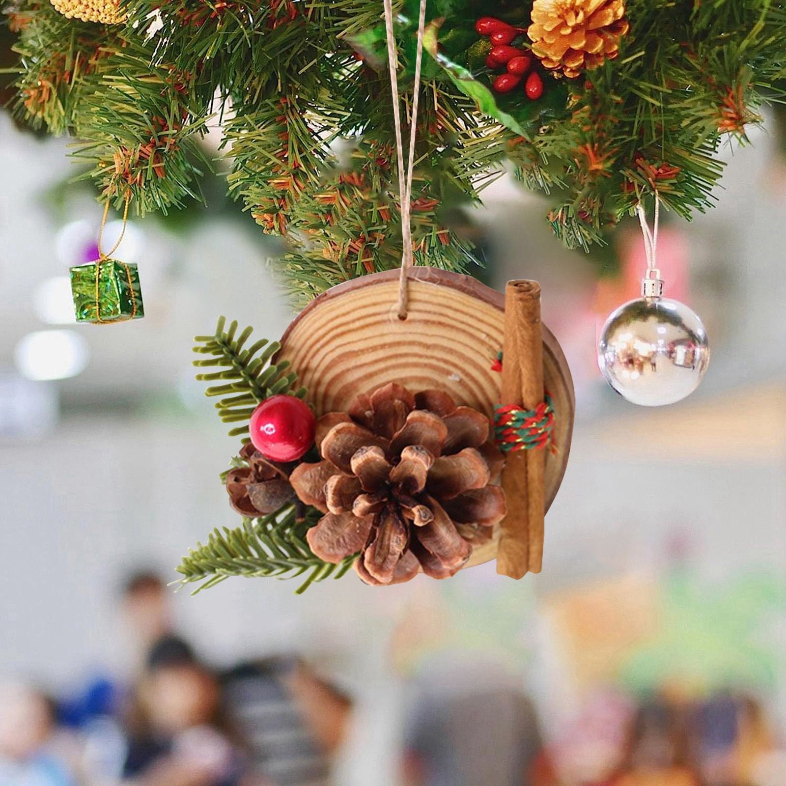 clear ornaments gingerbread cookie jar Christmas Decorations Orange ...