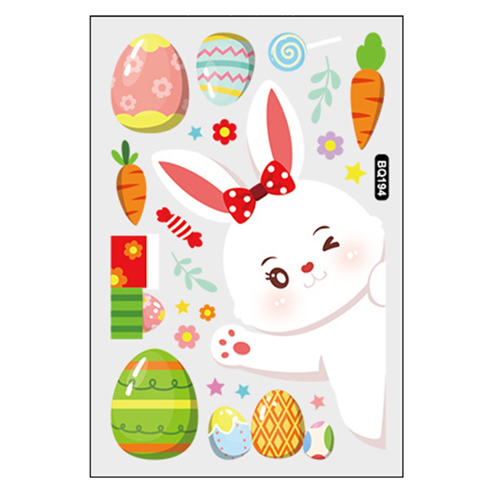 clear plastic cups Event & Party Easter Window Clings Cute Bunny Window ...