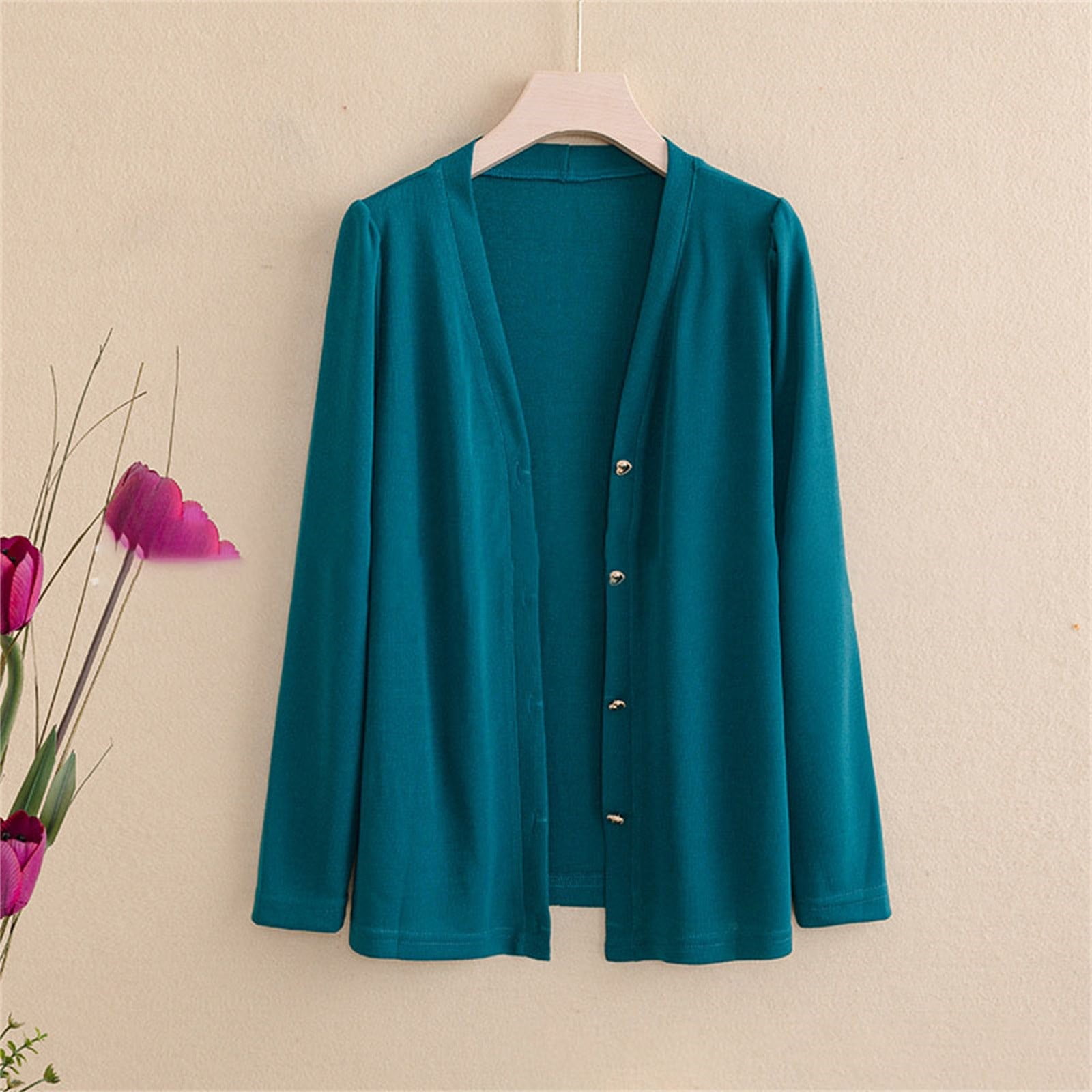 (clearance)IDALL Womens Cardigan Sweaters for Women's Long Sleeve Ice ...