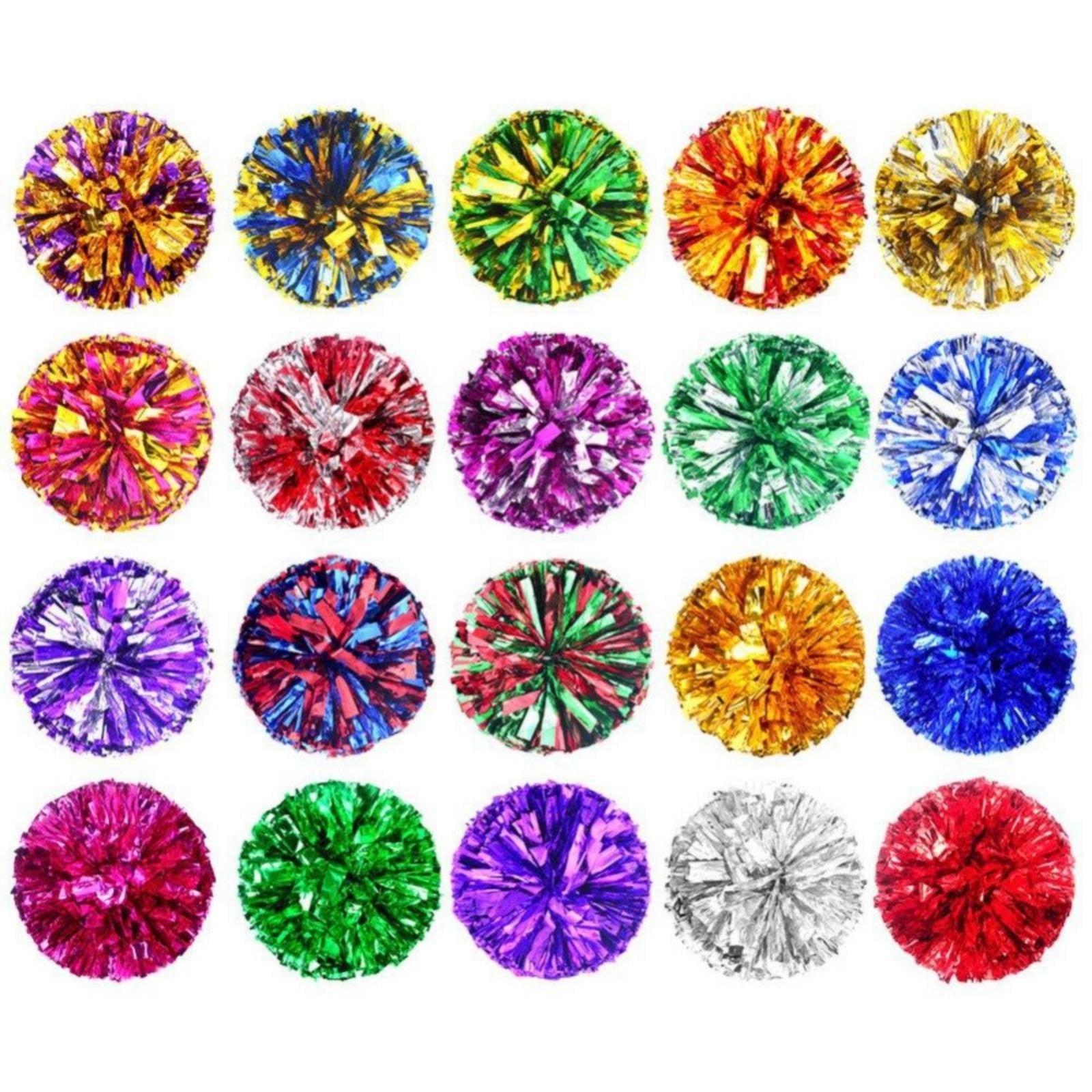 clearance! iHPH7 2pcs 12-inch Cheerleading Pom Poms - Colorful Props ...
