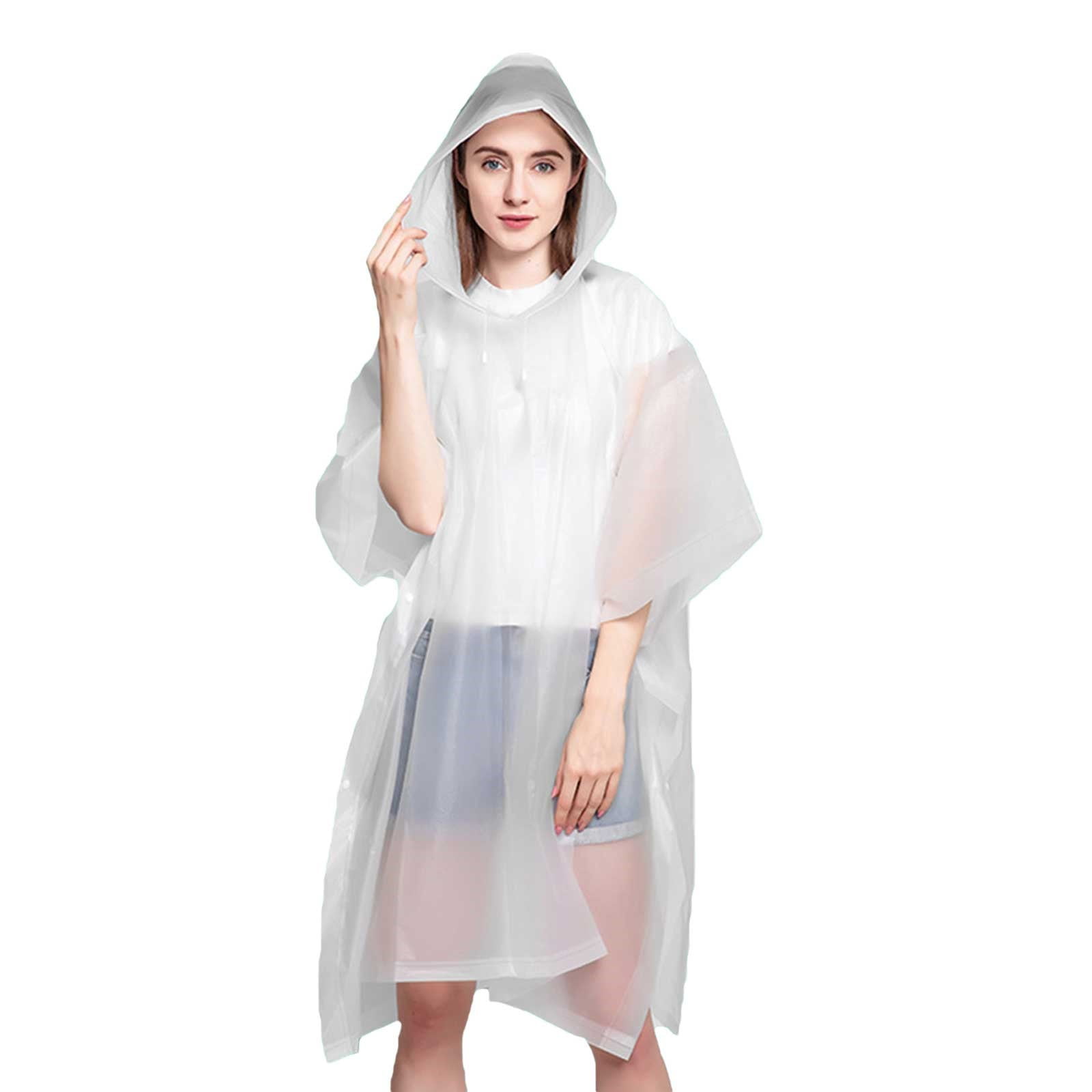 clearance! iHPH7 Reusable Rain Poncho - Hooded Raincoat for Adults and ...