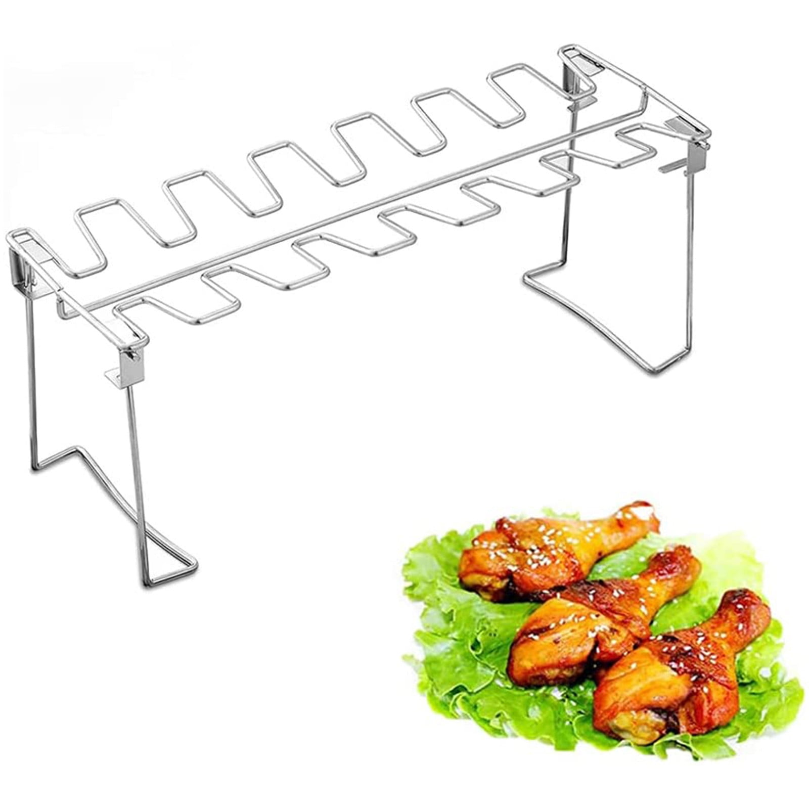 clearance! iHPH7 Vertical Chicken Roaster Rack | BBQ Grill Accessories ...