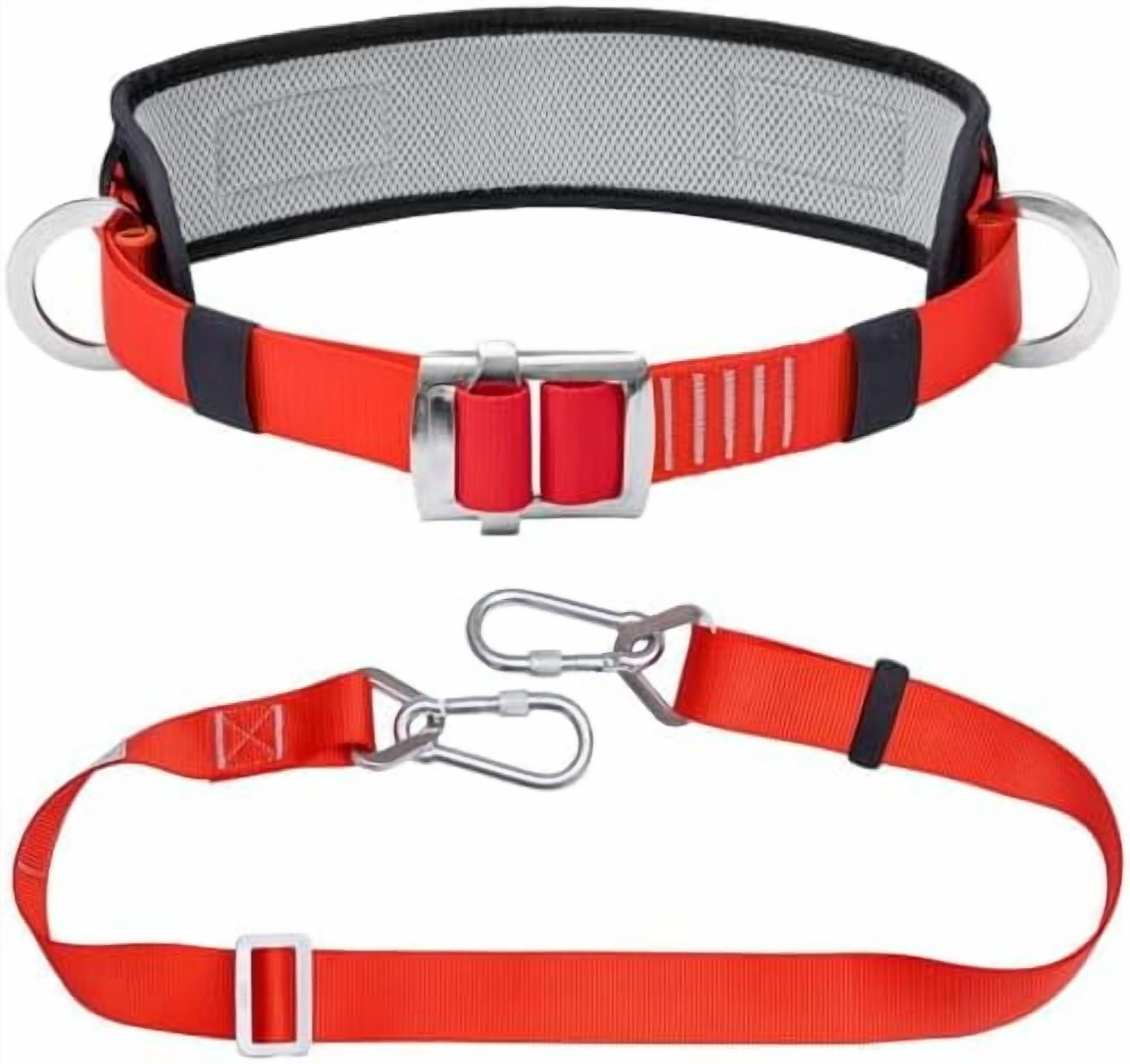 climbing Safety Belt with Padded Waist Pad and Adjustable Lanyard ...