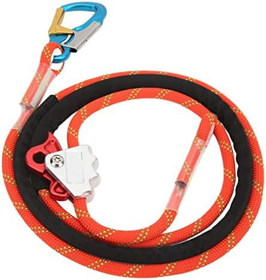 climbing safety lanyard, adjustable positioning fall protective rope ...