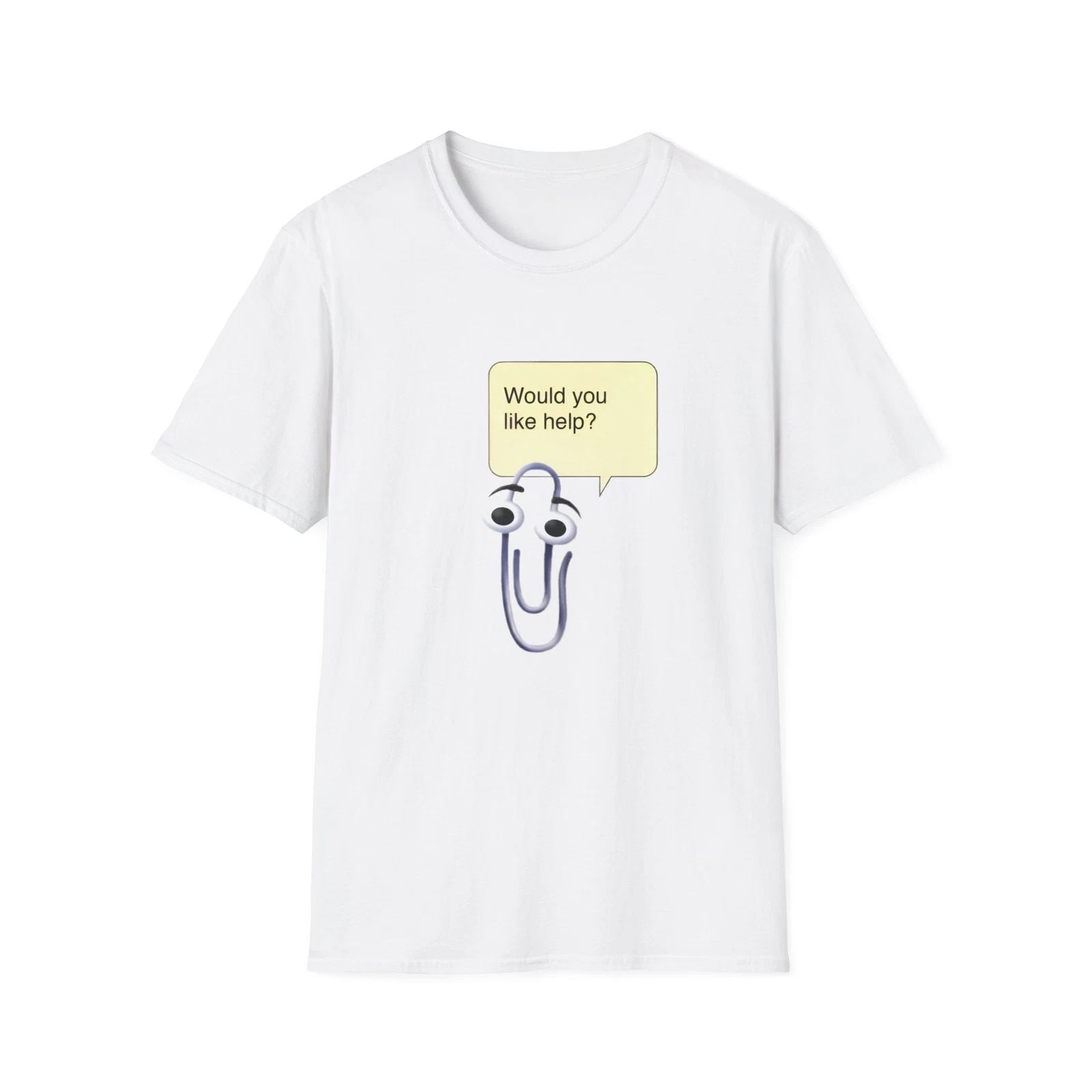 clippy tshirt "would you like help?" tshirt - Walmart.com