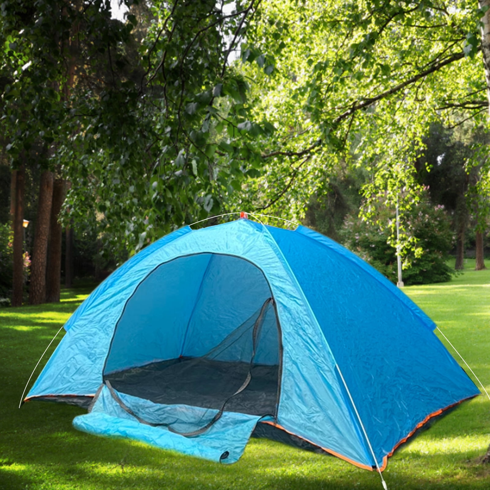 clleylise 2 Person Instant Pop Up Camping Tent, Outdoor Easy Set Up ...