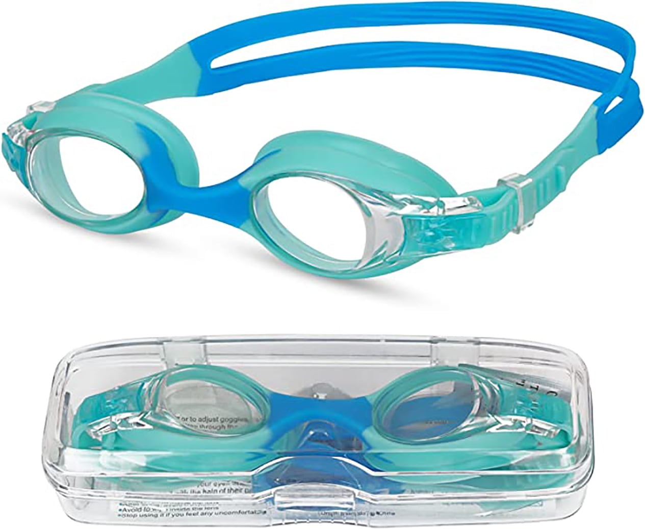 clleylise Kids Goggles for Swimming 4-14,Swimming Goggles for Children ...