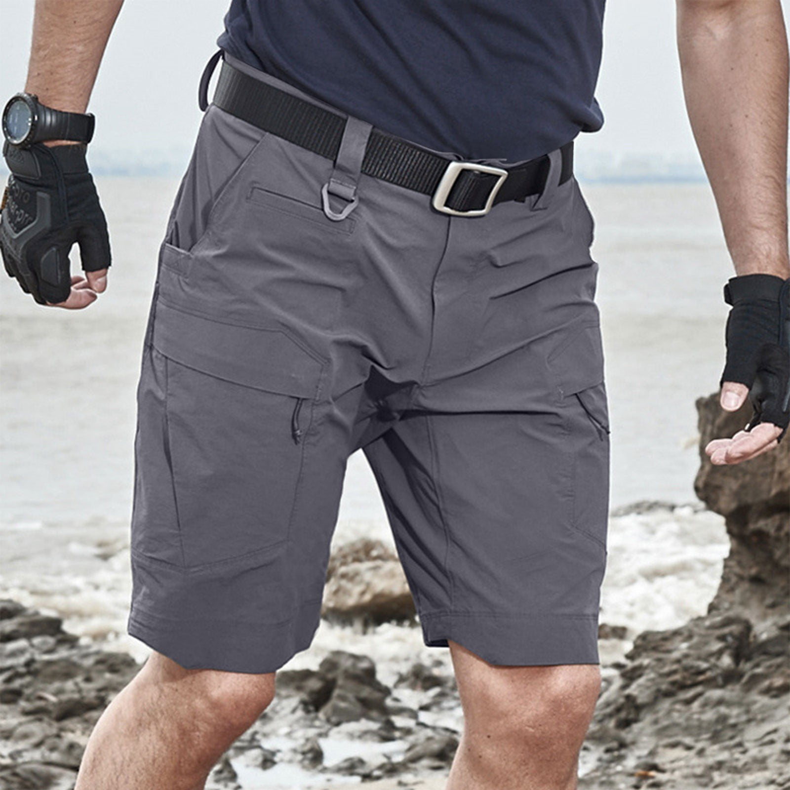 cllios Cargo Shorts for Men Summer Classic Fit Work Shorts Fitness ...