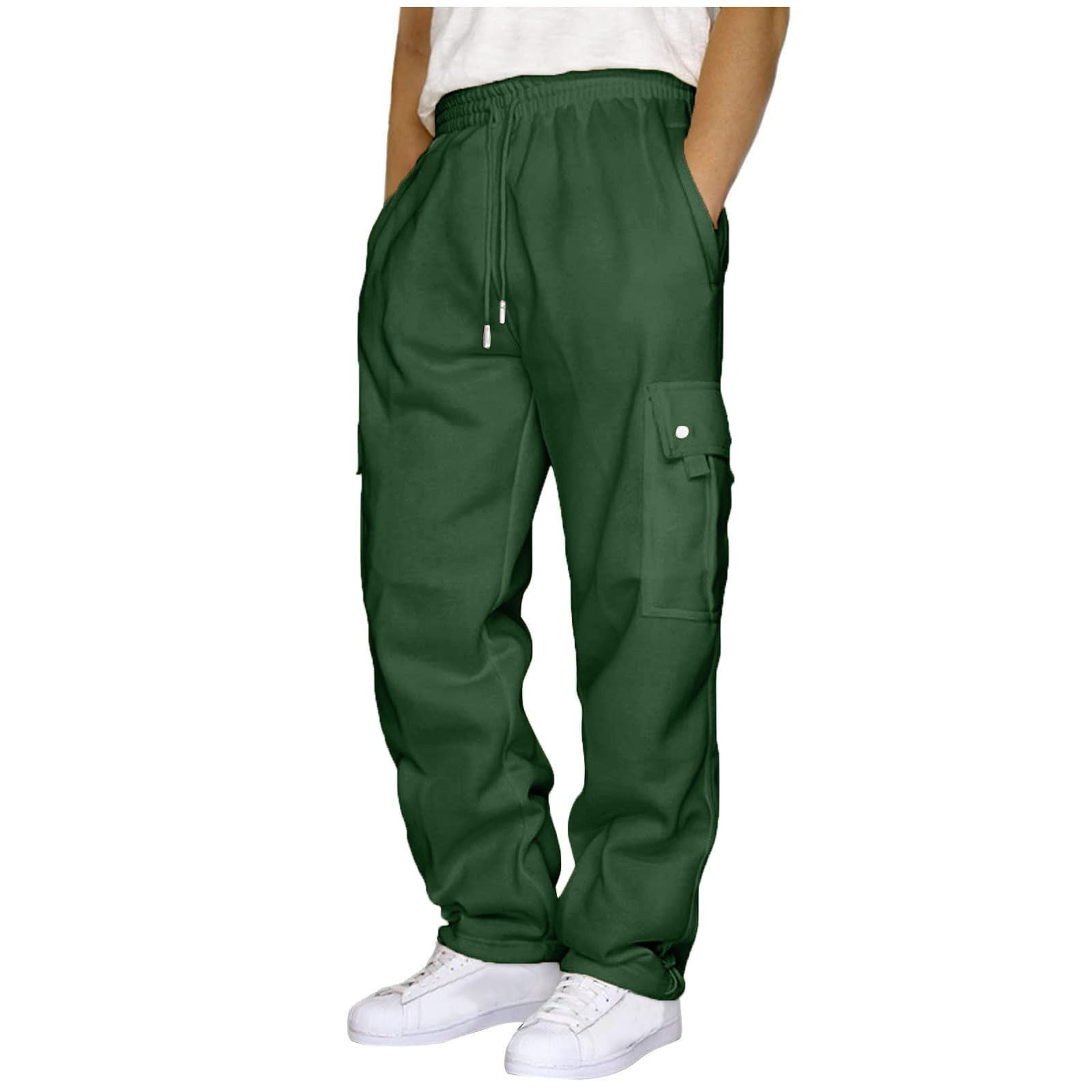 cllios Cargo Sweatpants for Men Plus Size Baggy Tactical Workout ...