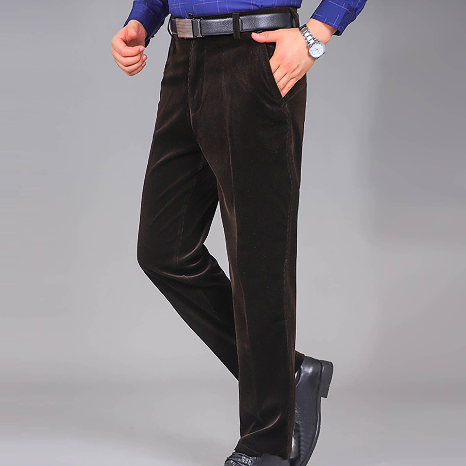 cllios Clearance Outlet Men's Corduroy Pant Big and Tall Straight Fit ...