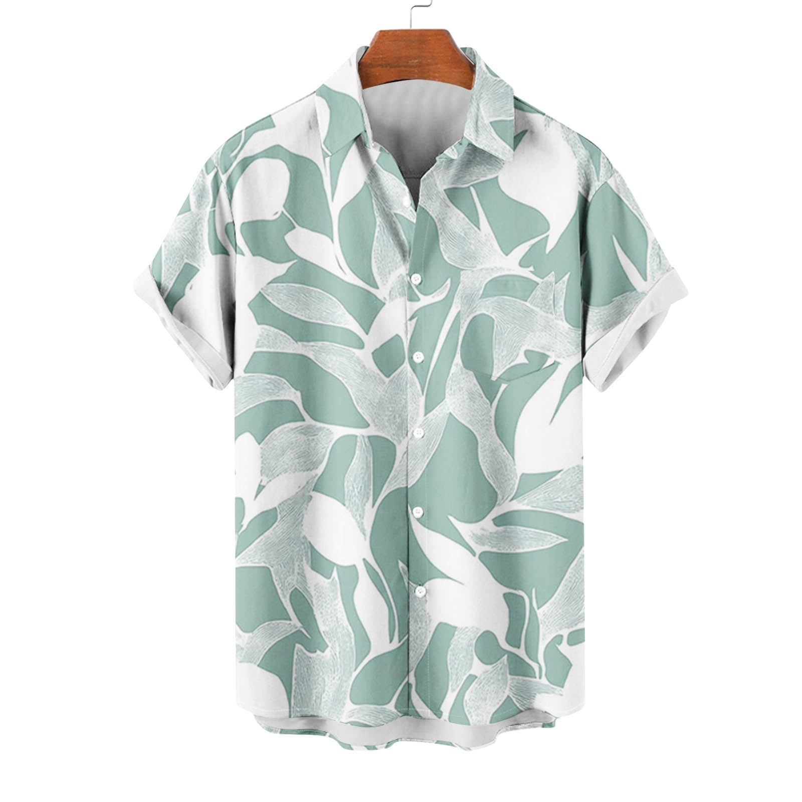 cllios Hawaiian Shirt for Men Summer Short Sleeve Beach Shirts Funny ...